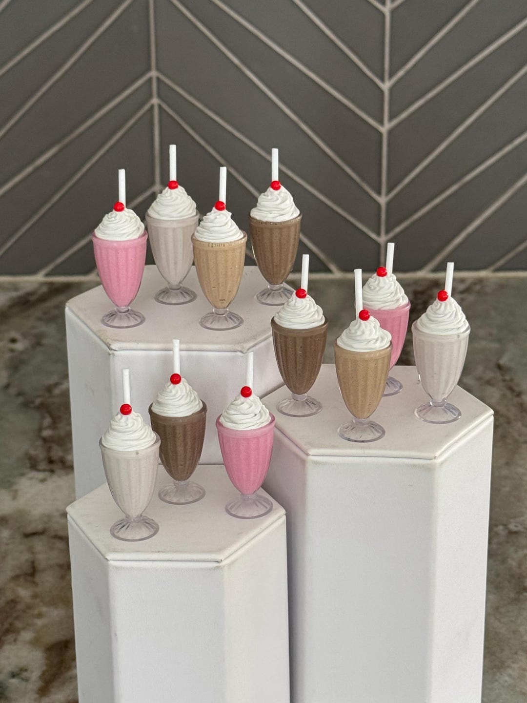 1:4 Scale Milkshake for Dolls/figures, Mini Milkshake for 14” Thru 16 ...