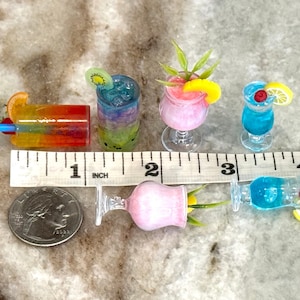 1:6 Playscale Tropical Drinks for Dolls, Elf Prop, Drinks for Dolls 10 ...