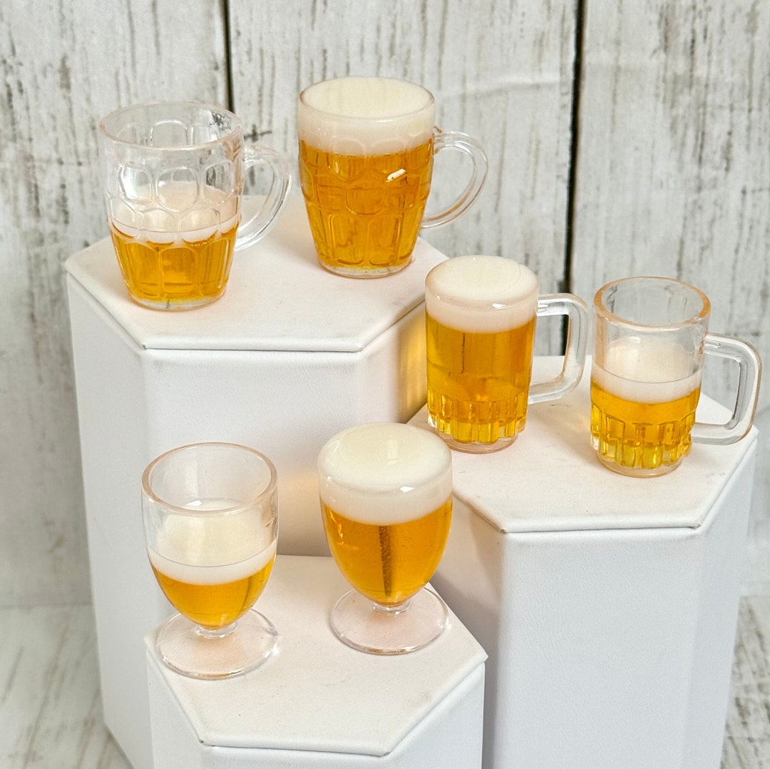 1:3 Scale Doll Beer Mug - Miniature Dollhouse Drink Prop - Etsy