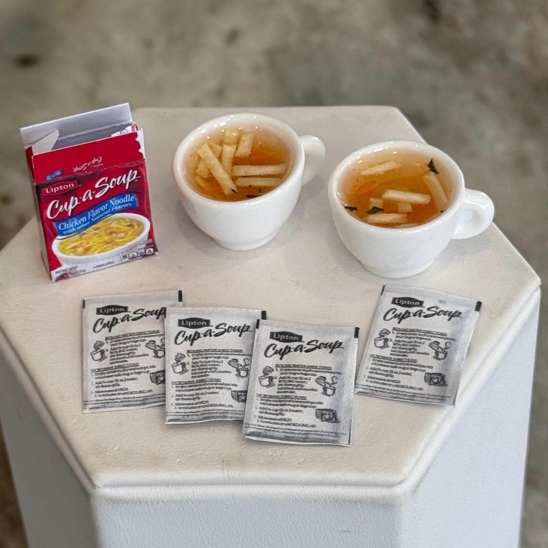 1:6 Soup for Dolls, Mini Cup of Soup, Playscale Doll Soup, Soup for ...
