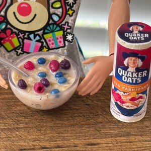 1:6 Scale Oatmeal for Dolls, Playscale Oatmeal, Elf Prop, Oatmeal Bowls ...