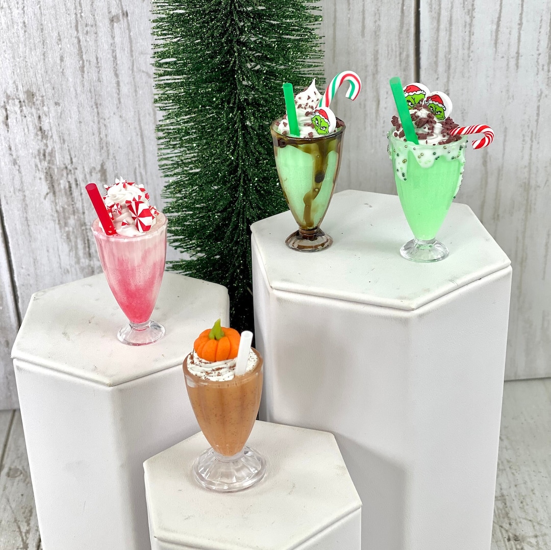 1:3 Fake Milkshakes for Dolls, Byers Caroler Props, Elf Props, Mini ...