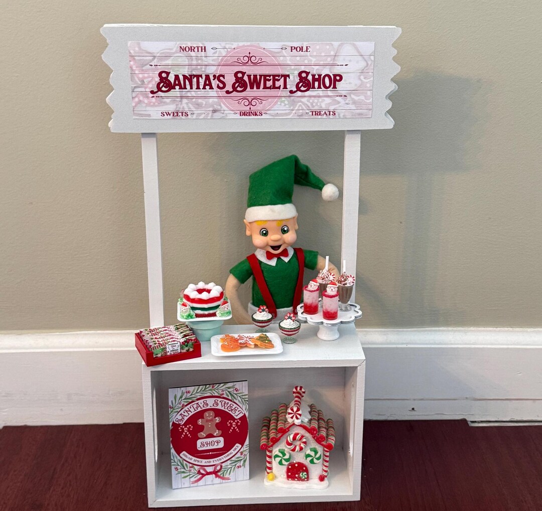 1:6 Vendor Stand, Elf Prop, Vendor Stand for 10 Thru 12 Dolls/figures, Playscale Vendor Stand ...