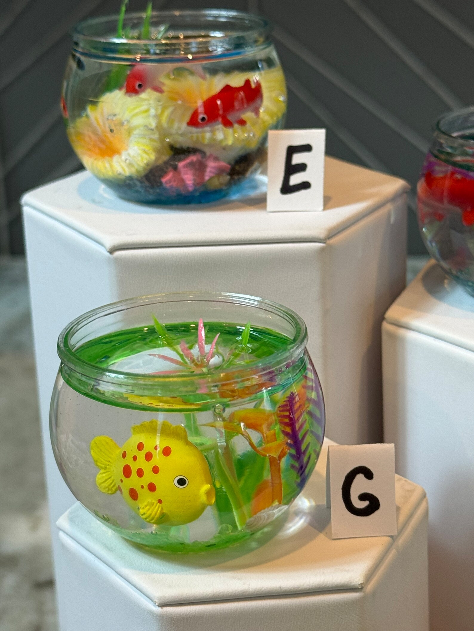 1:3 Scale Fishbowl Prop for Doll, Fake Pet Fish, Mini Fishbowl, Fun ...