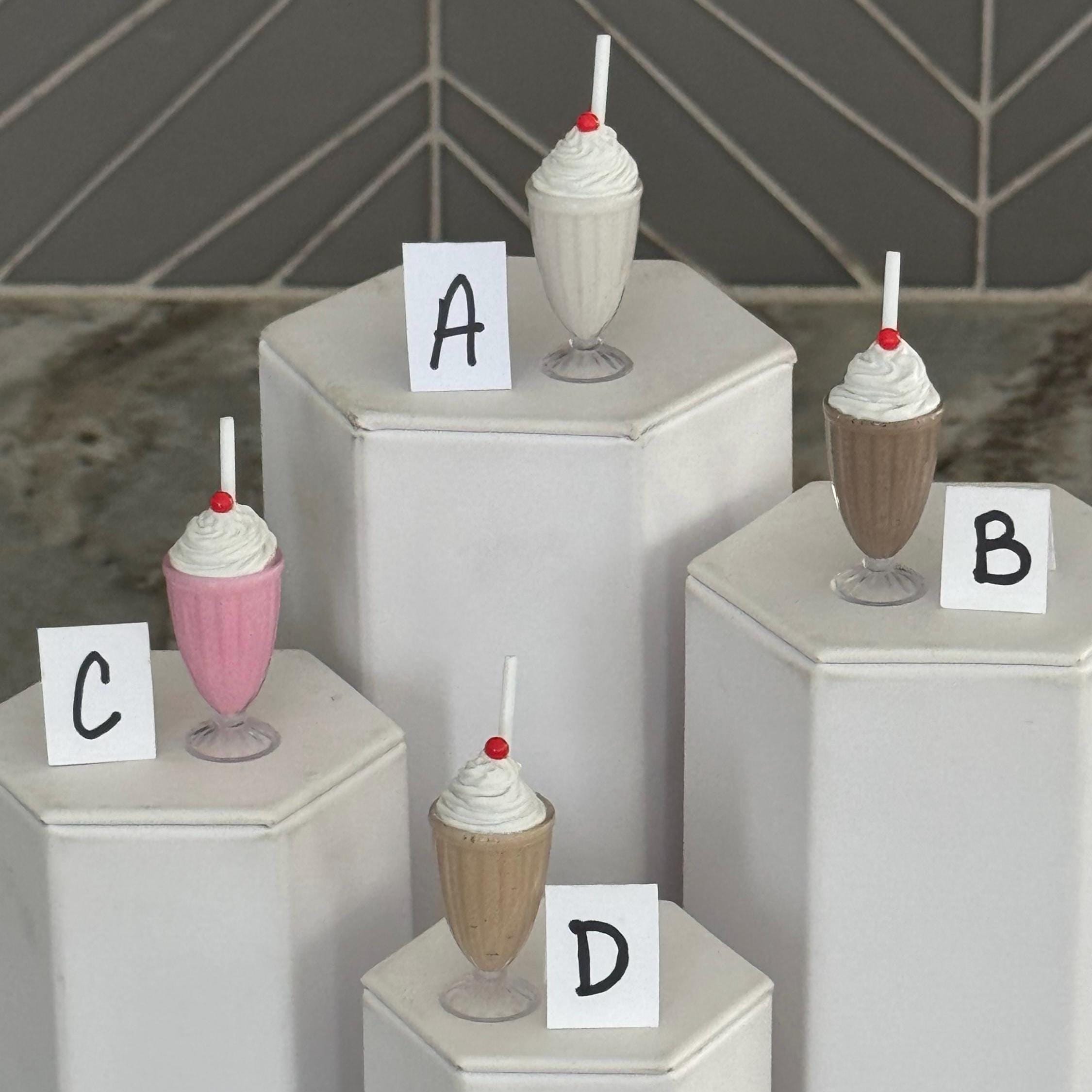 1:4 Scale Milkshake for Dolls/figures, Mini Milkshake for 14” Thru 16 ...
