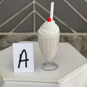 1:4 Scale Milkshake for Dolls/figures, Mini Milkshake for 14” Thru 16 ...