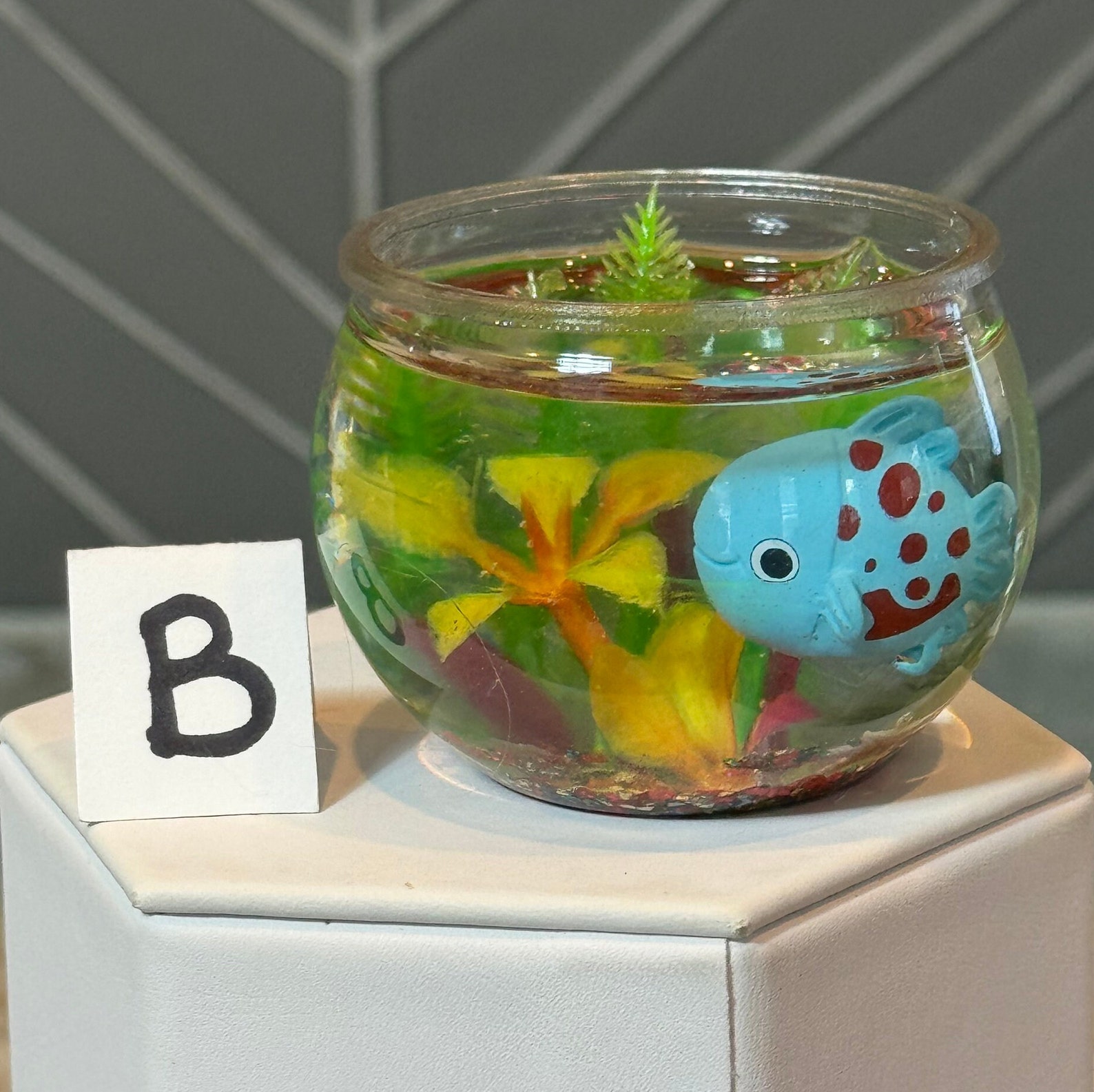 1:3 Scale Fishbowl Prop for Doll, Fake Pet Fish, Mini Fishbowl, Fun ...
