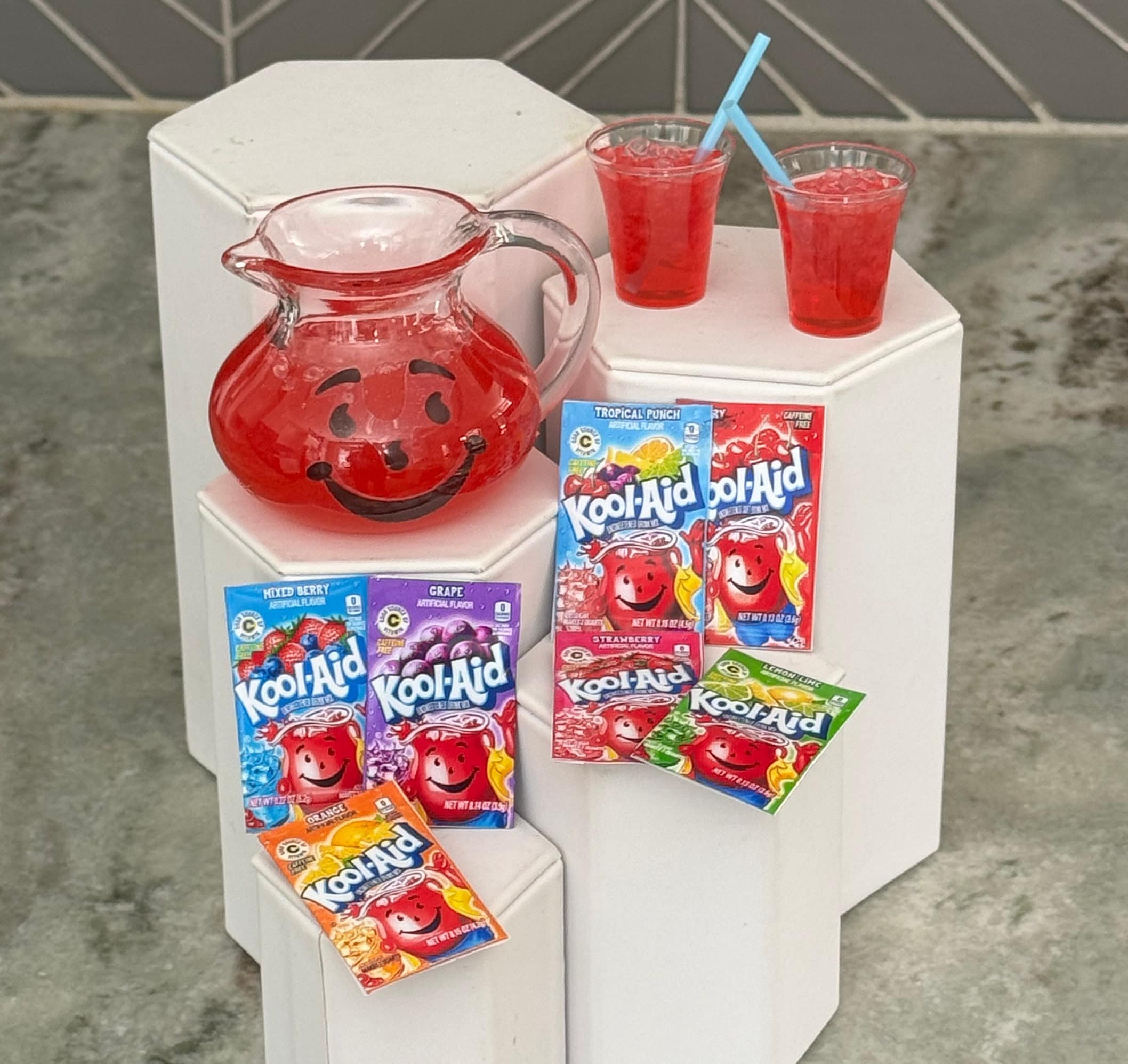 1:3 Drinks for Dolls, 1/3 Red Punch for Doll, 1/3 Pitcher Punch for ...