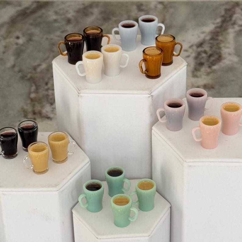 1:6 Coffee Cup for Dolls, Playscale Coffee for Doll, 10” Thru 12” Doll ...