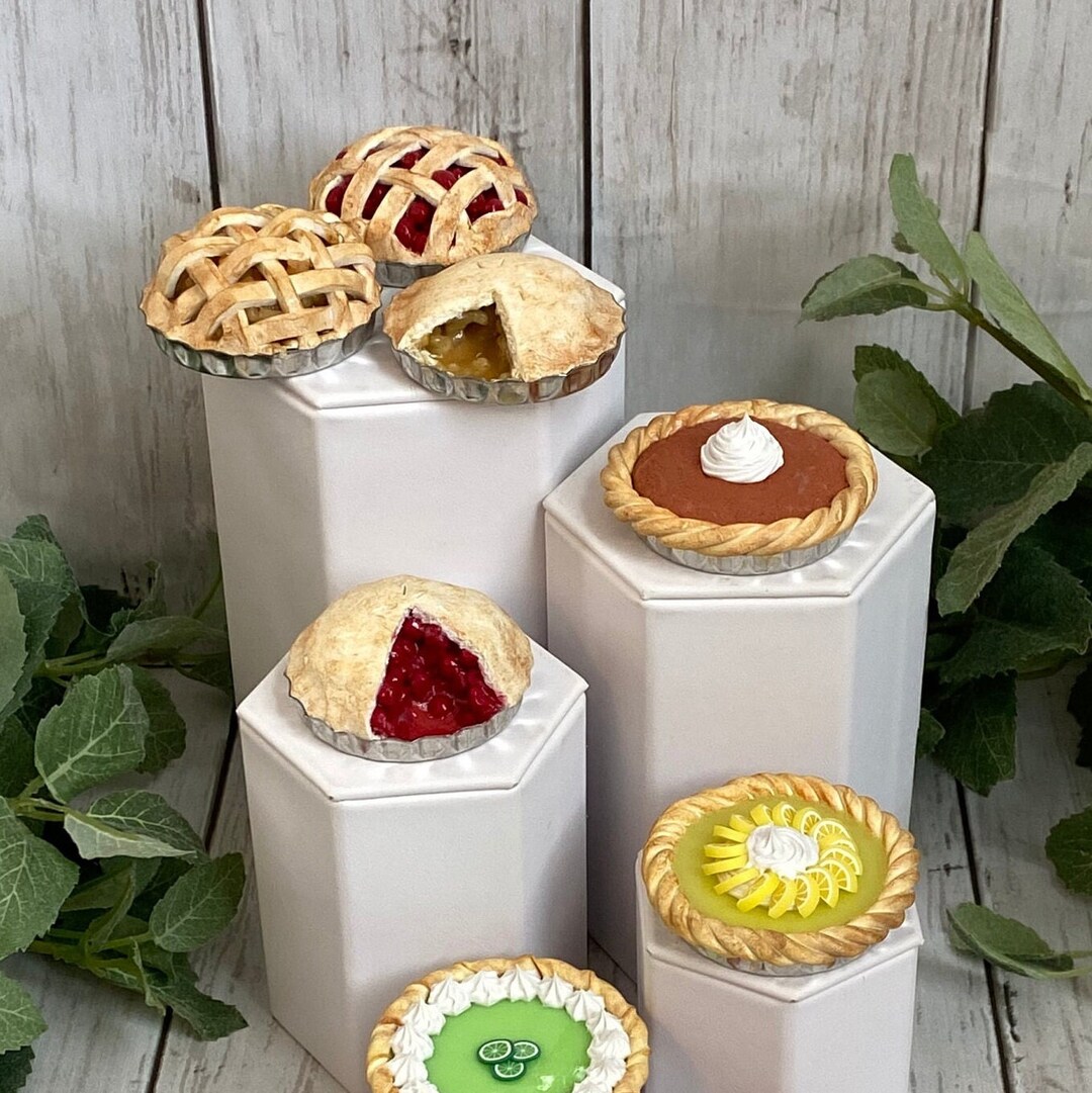 2” Pies for Doll, Fake Mini Pies, Elf Prop, Byers Choice Doll, All 12 ...