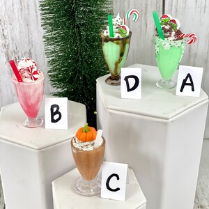 1:3 Fake Milkshakes for Dolls, Byers Caroler Props, Elf Props, Mini ...