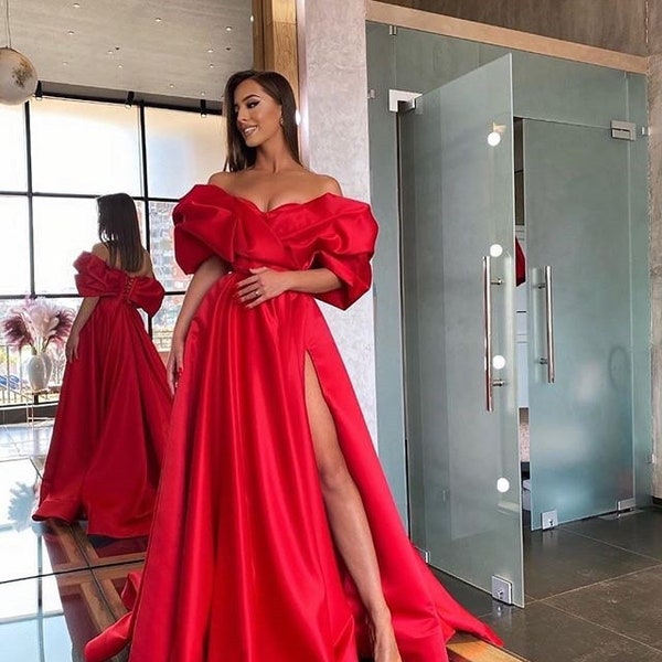 Sexy Red Prom Dress - Etsy