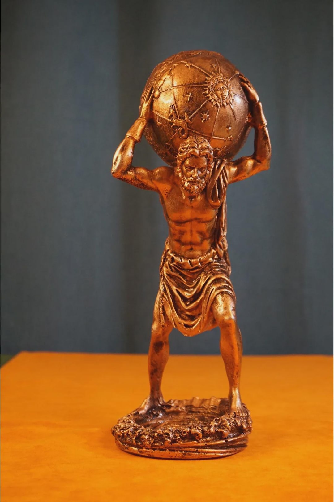 Atlas Sculpture, Mythological and Artistic Design Sculpture, Office ...