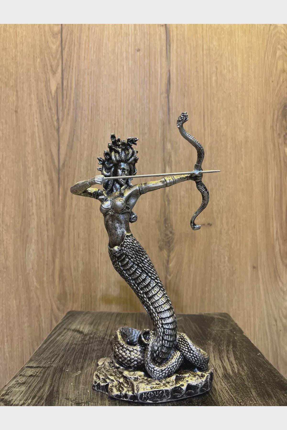 Handmade Marble Resin Medusa Statue, Greek Mythology Figurine - Etsy