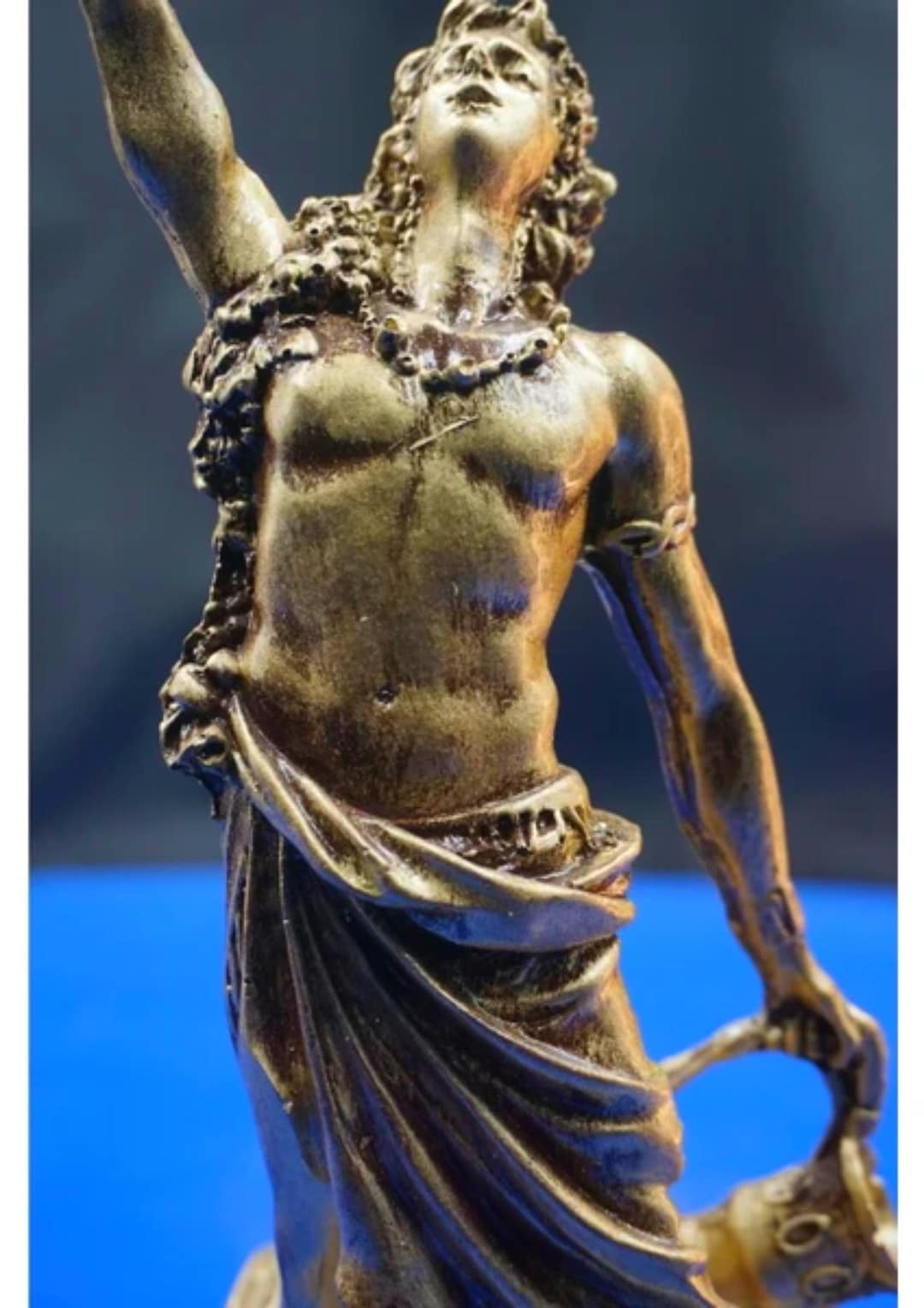 Handmade Dionysus Statue, Goddess of Joy and Wine Statue, Desktop ...