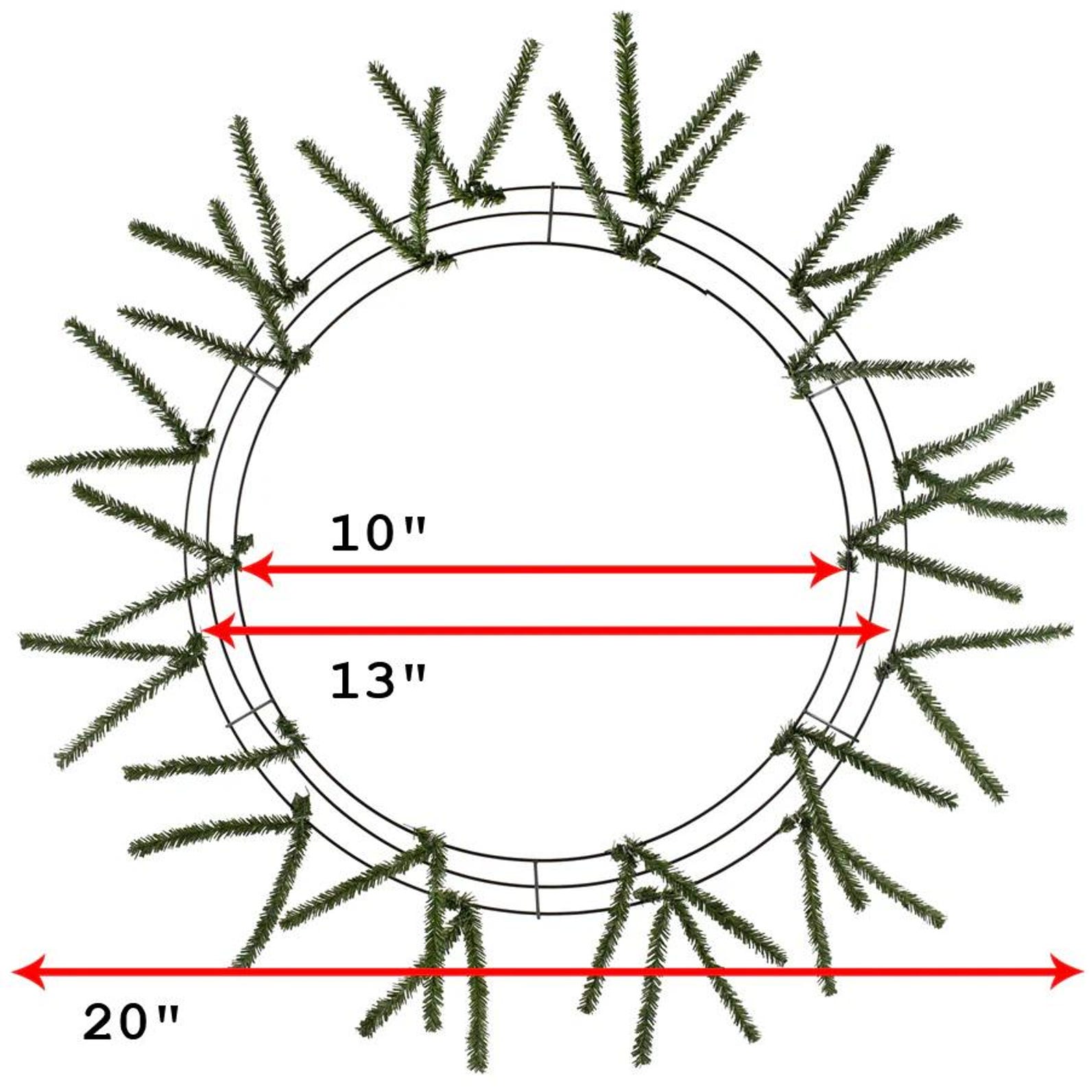 13" Wire, 20" OAD Elevated Work Wreath Frame - Etsy