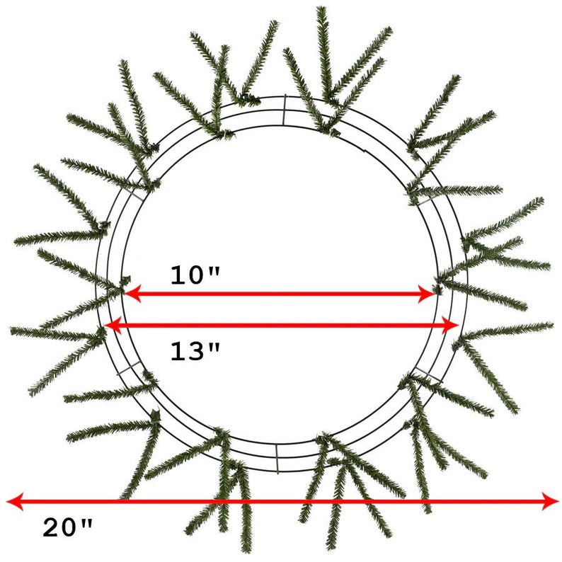 13" Wire, 20" OAD Elevated Work Wreath Frame - Etsy