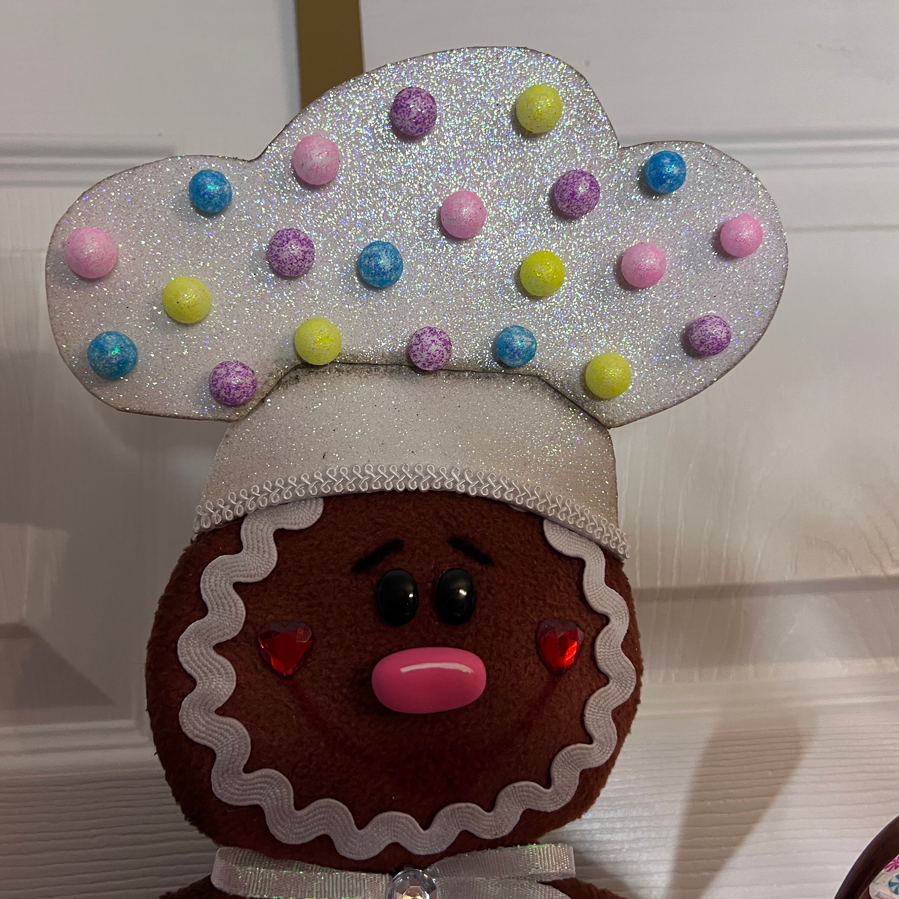 Gingerbread Man Baker Wreath Attachment, Christmas Gingie Wreath ...