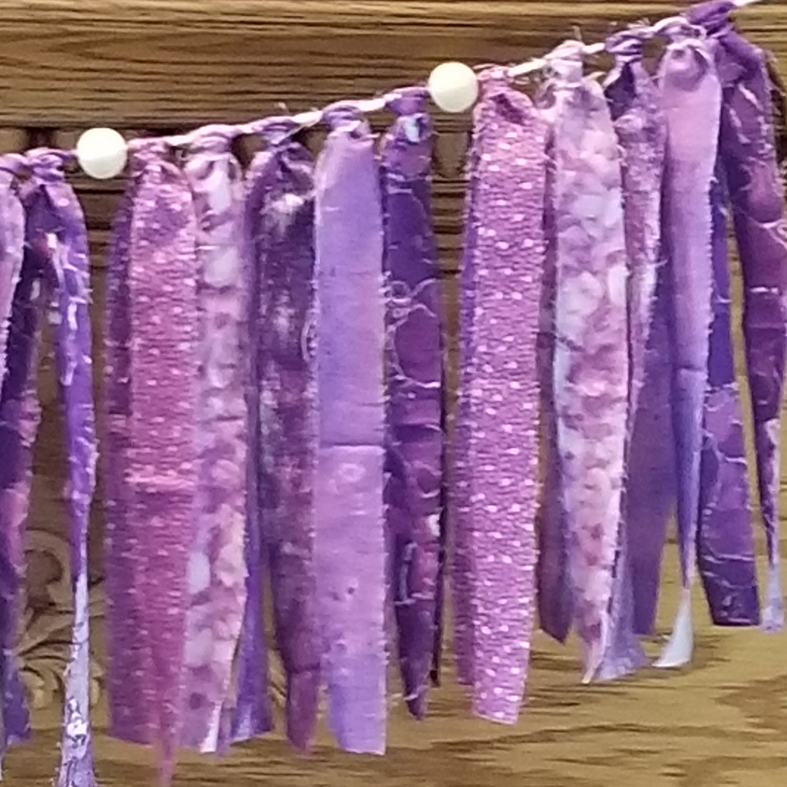 Shades of Purple Rag Tie Garland Purple Lovers Garland - Etsy