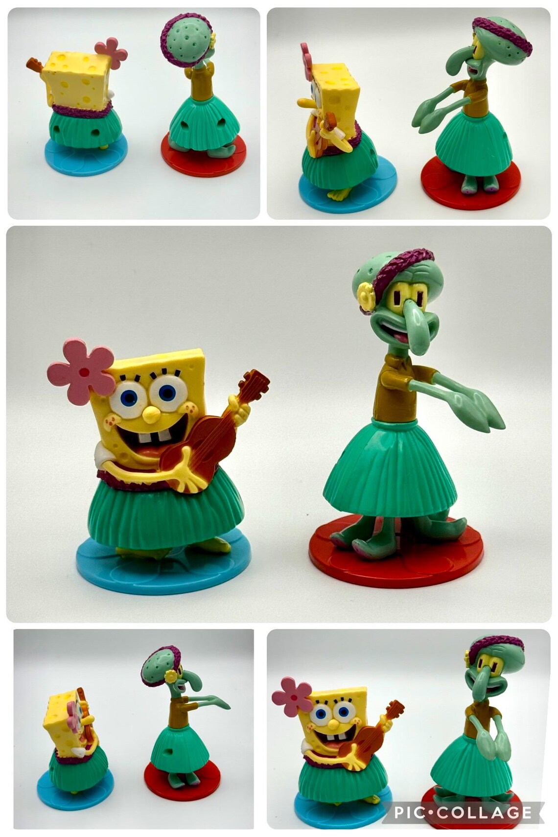 Spongebob and Sqiudward Hula Party Playset Figures 2008 - Etsy