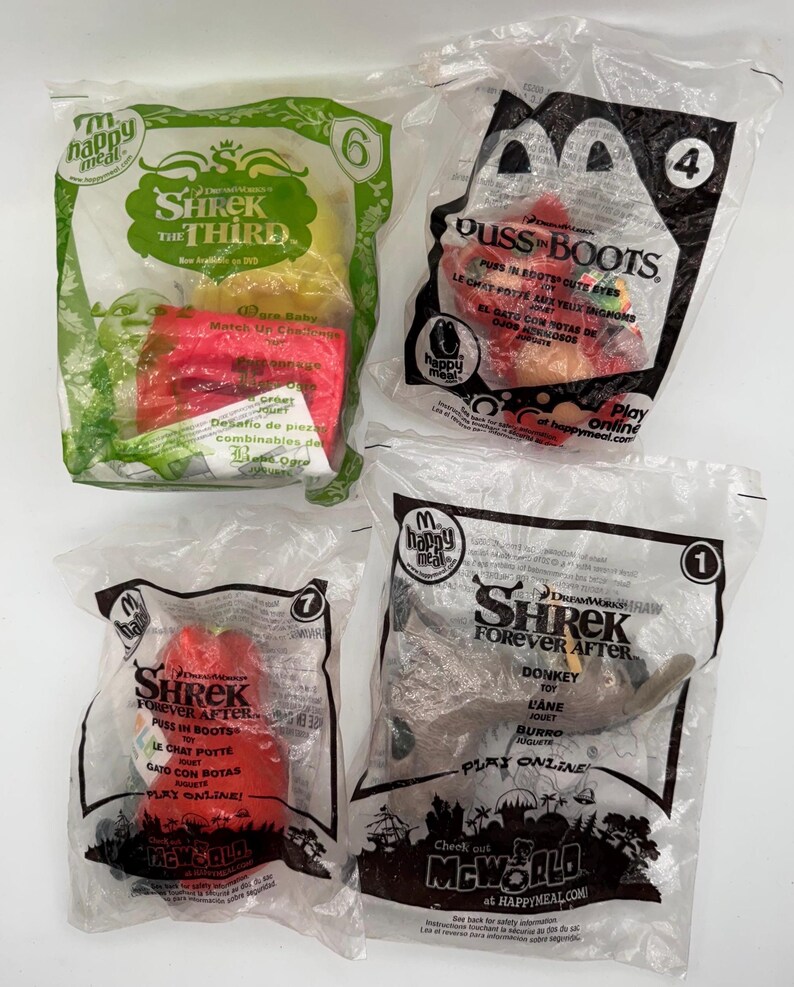 Shrek Vintage Mcdonalds Toys - Etsy