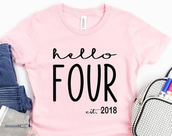 4th Birthday Shirt | Etsy