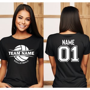 Custom Volleyball Team T-shirt: Personalized Sport Fan Tee - Etsy