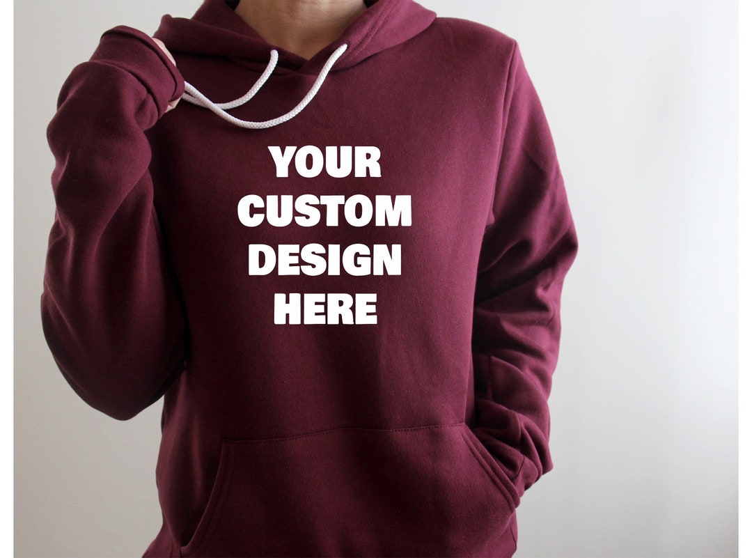 Personalized Hoodie: Design Your Own Custom Text, Unisex Crewneck - Etsy