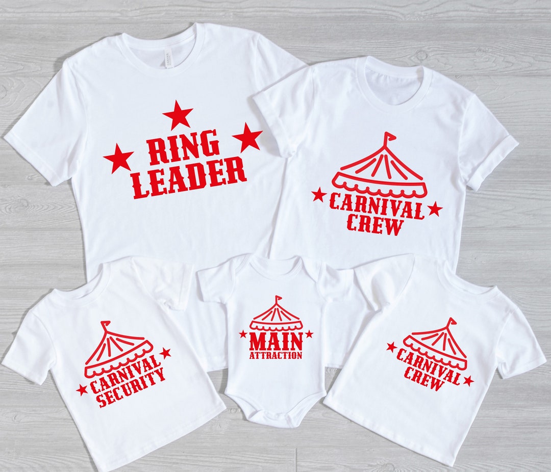 Custom Circus Birthday Shirt for Carnival Theme Party, Matching Family ...