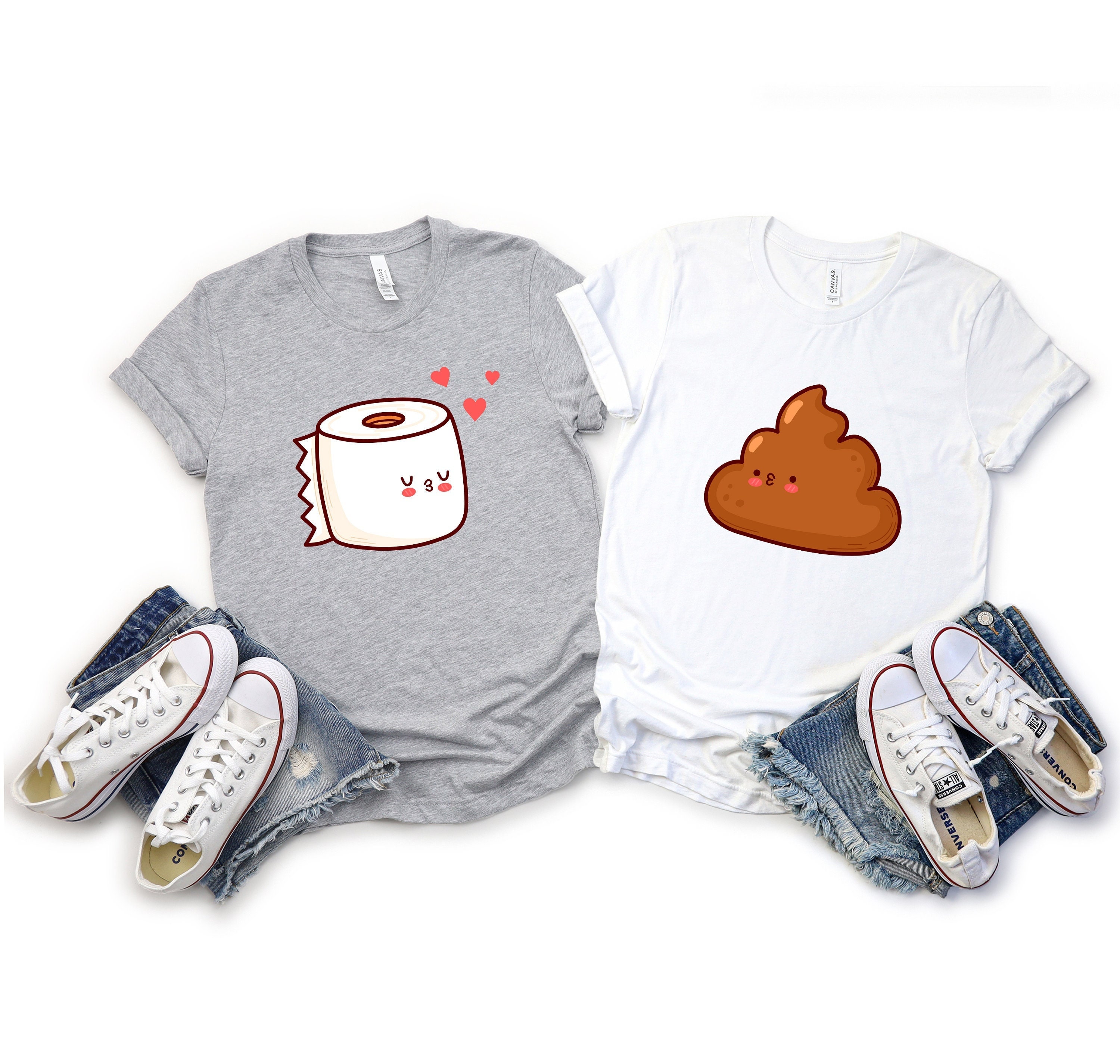 Funny Couple Matching T-shirts, Valentines Day Couples Shirts, His and ...