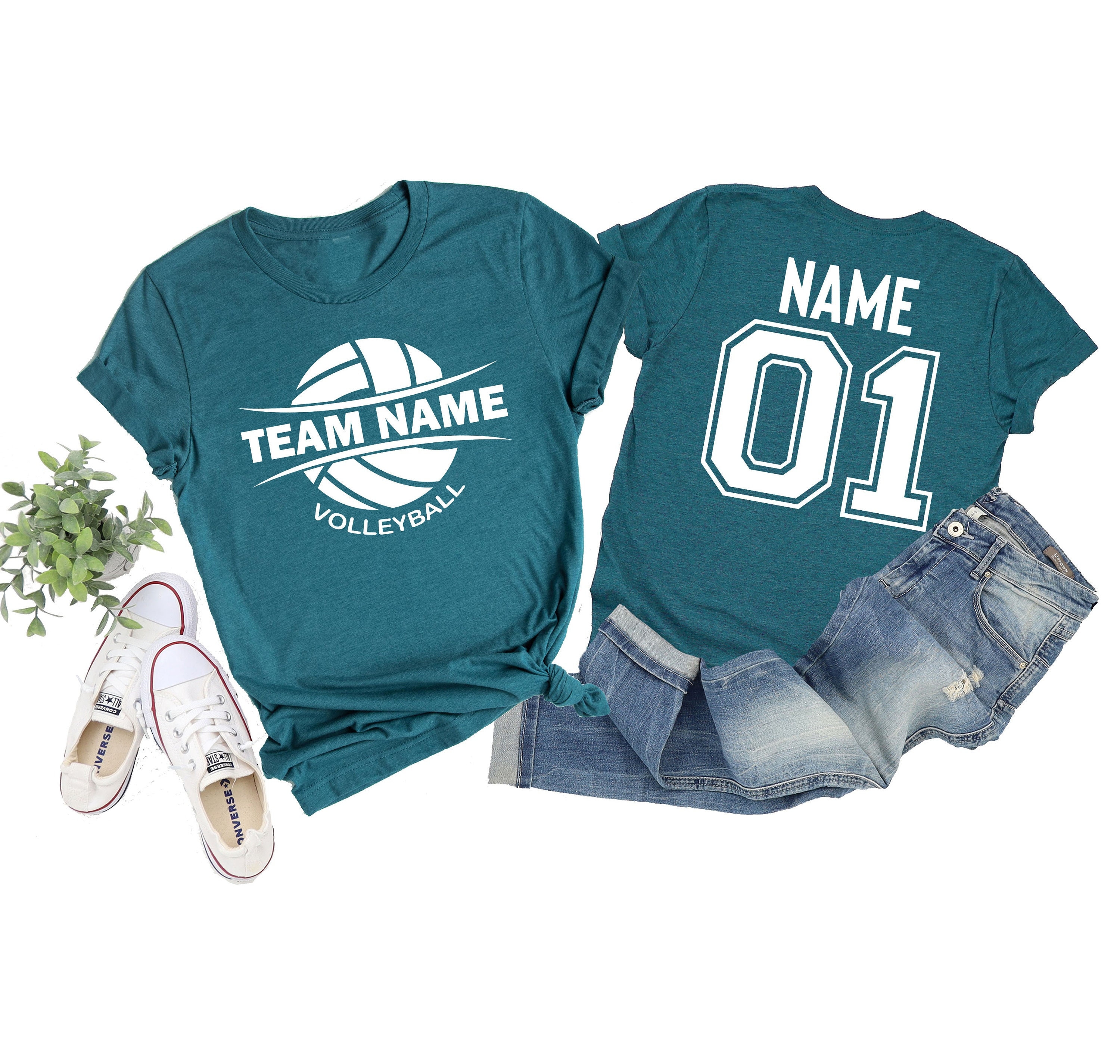 Custom Volleyball Team T-shirt: Personalized Sport Fan Tee - Etsy