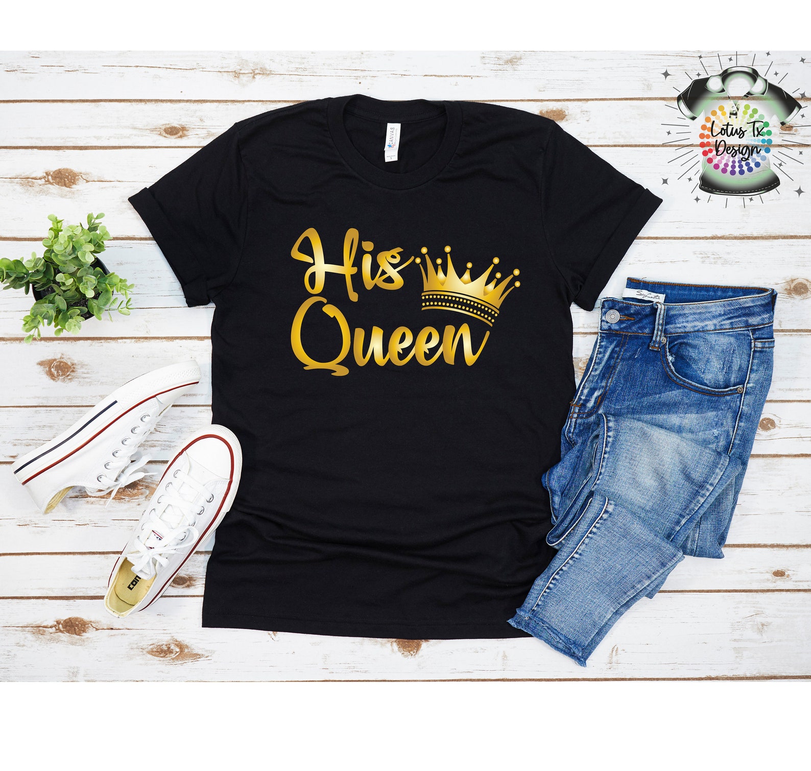 Her King and His Queen Shirt Couple Shirts Best Couple | Etsy