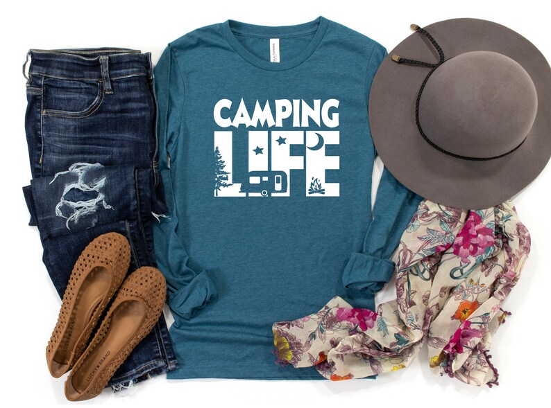 Camping Life Hoodie: Happy Camper Sweatshirt RV Pullover - Etsy