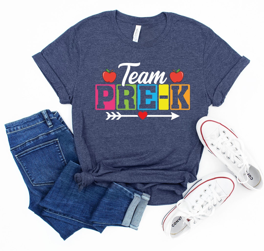 Pre-k Teacher Shirt, Team Pre-k Shirt, Pre K Crew Tee, Teacher Matching ...