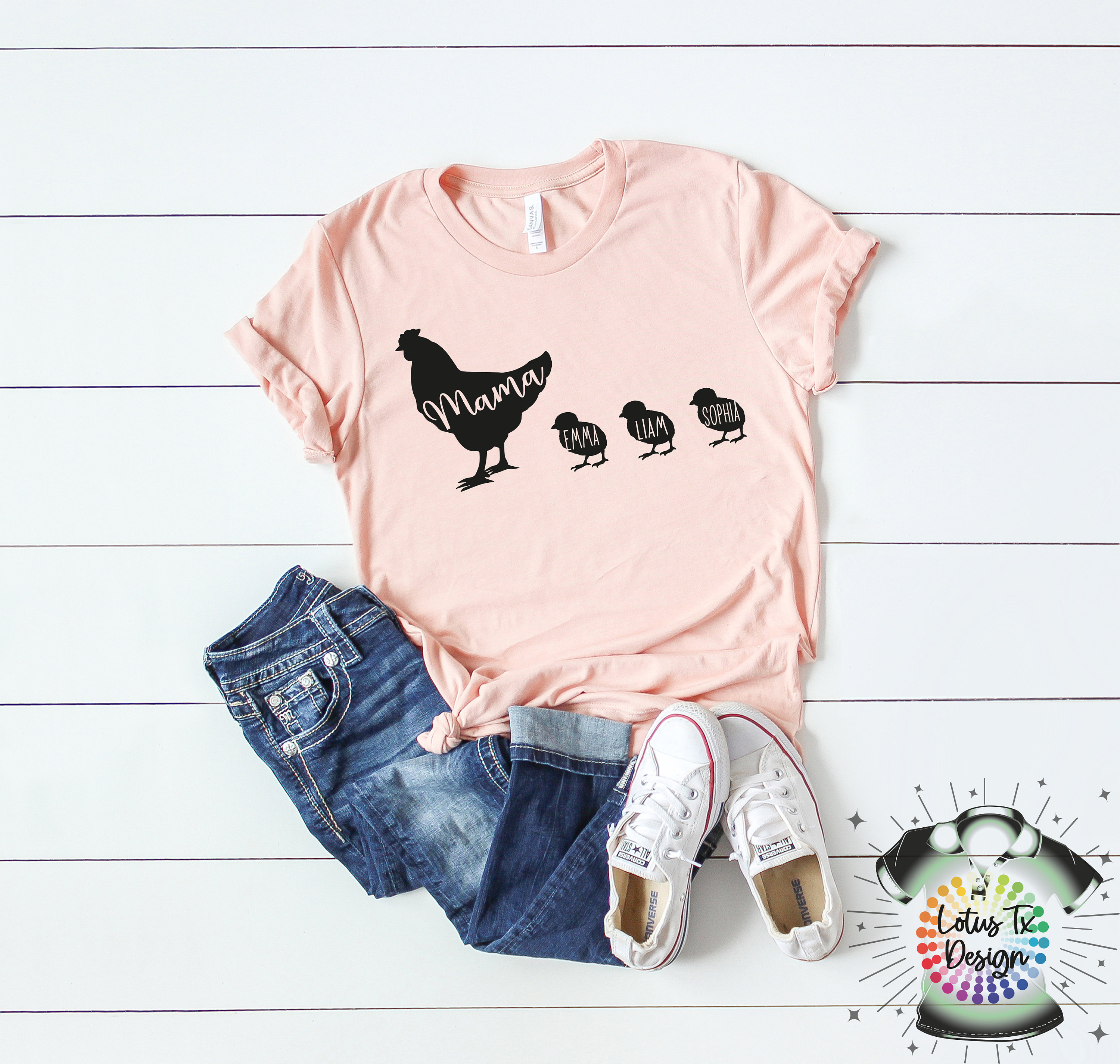 Mama Chicken Shirt Gift for Mom-chick Shirt Chicken Mama | Etsy