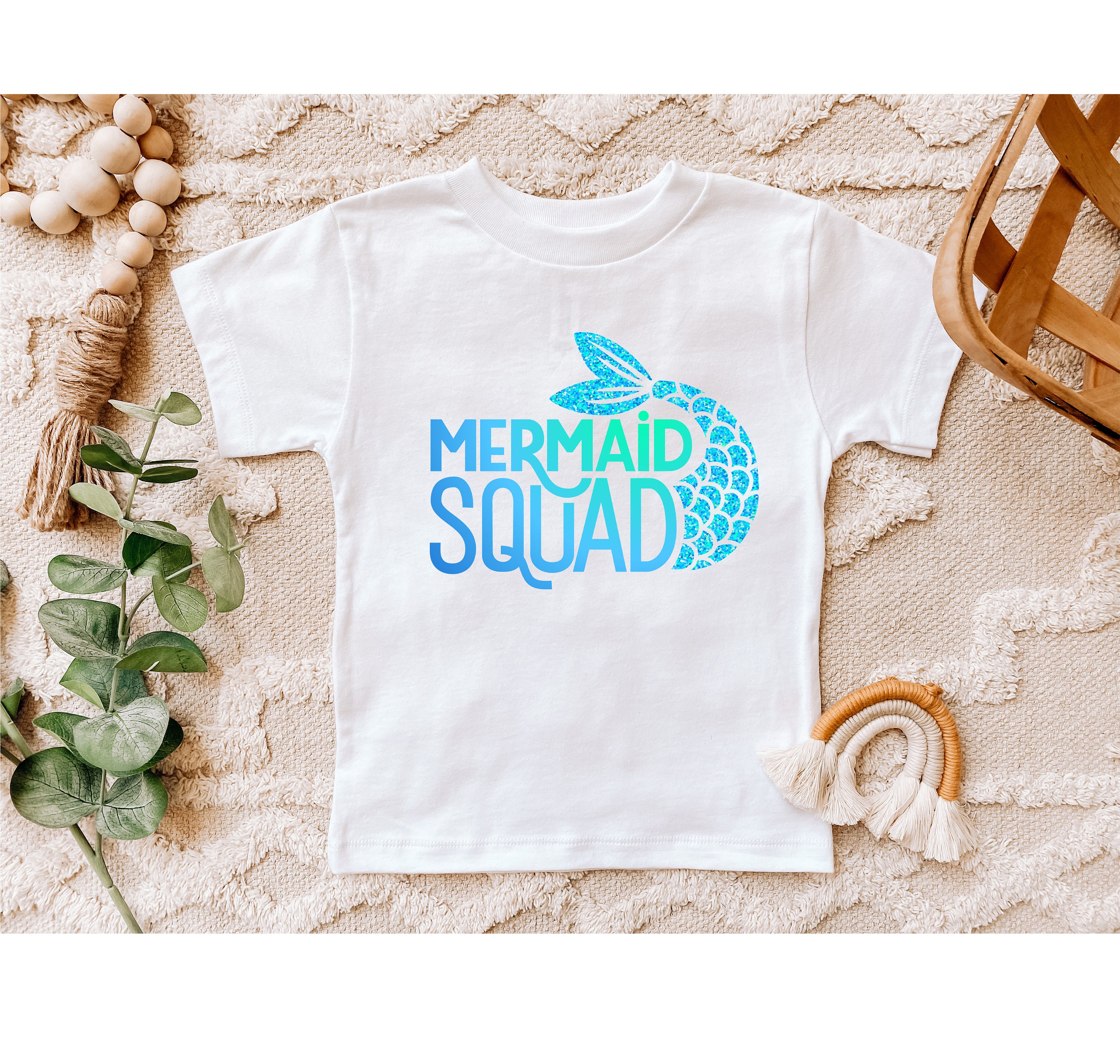 Mermaid Squad Shirt Mermaid Party T-shirt Mermaid Birthday T - Etsy