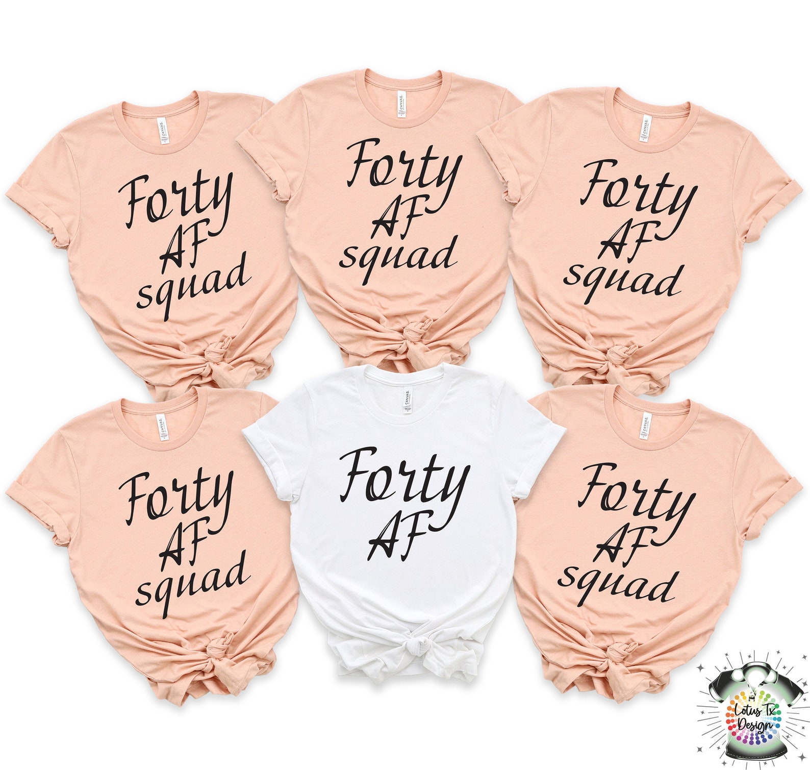 Forty AF Shirt Forty AF Squad 40th Birthday Shirt 40th - Etsy