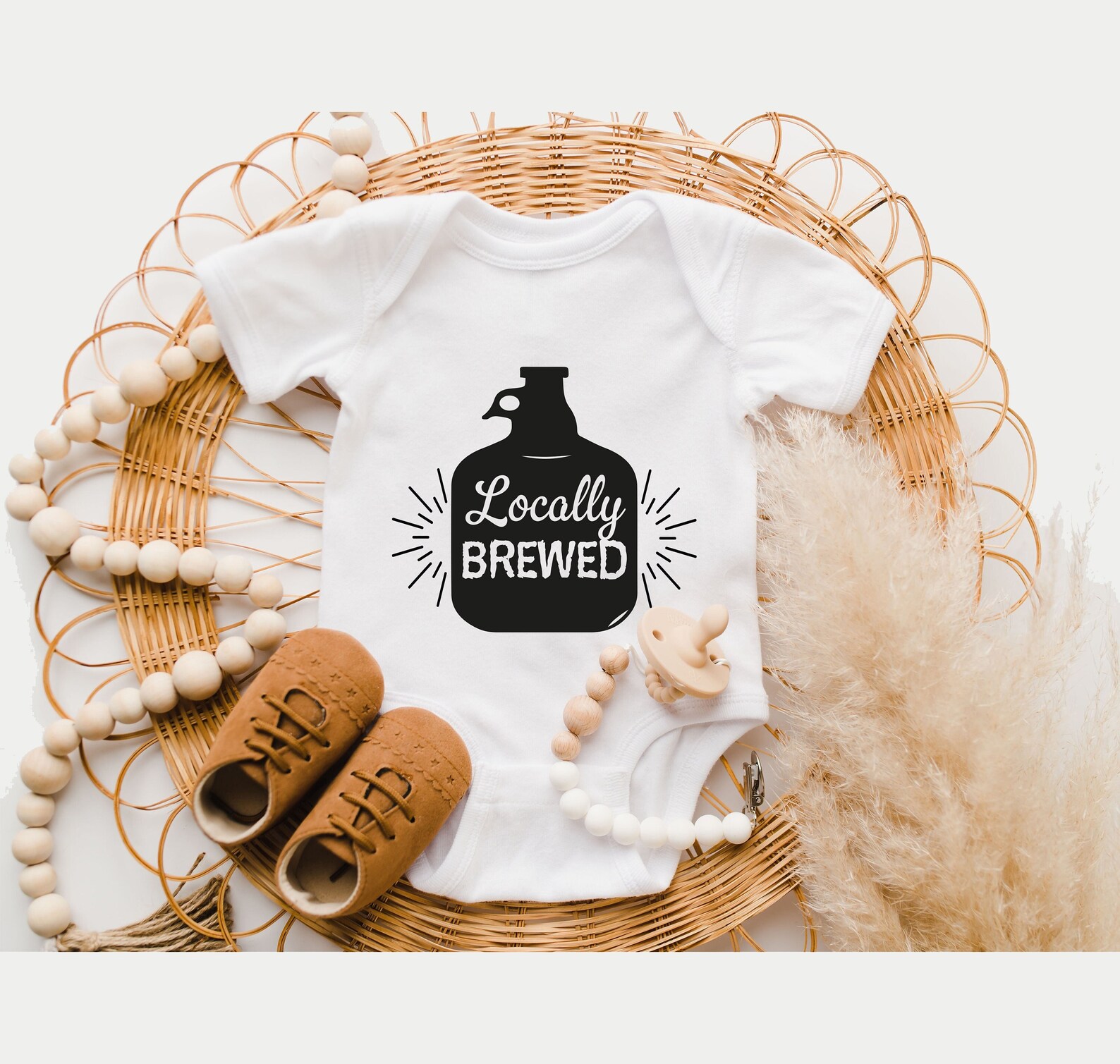 Beer Brewed Baby Onesie®, Cool Baby Clothes, Baby Shower Gift, Girl Boy ...