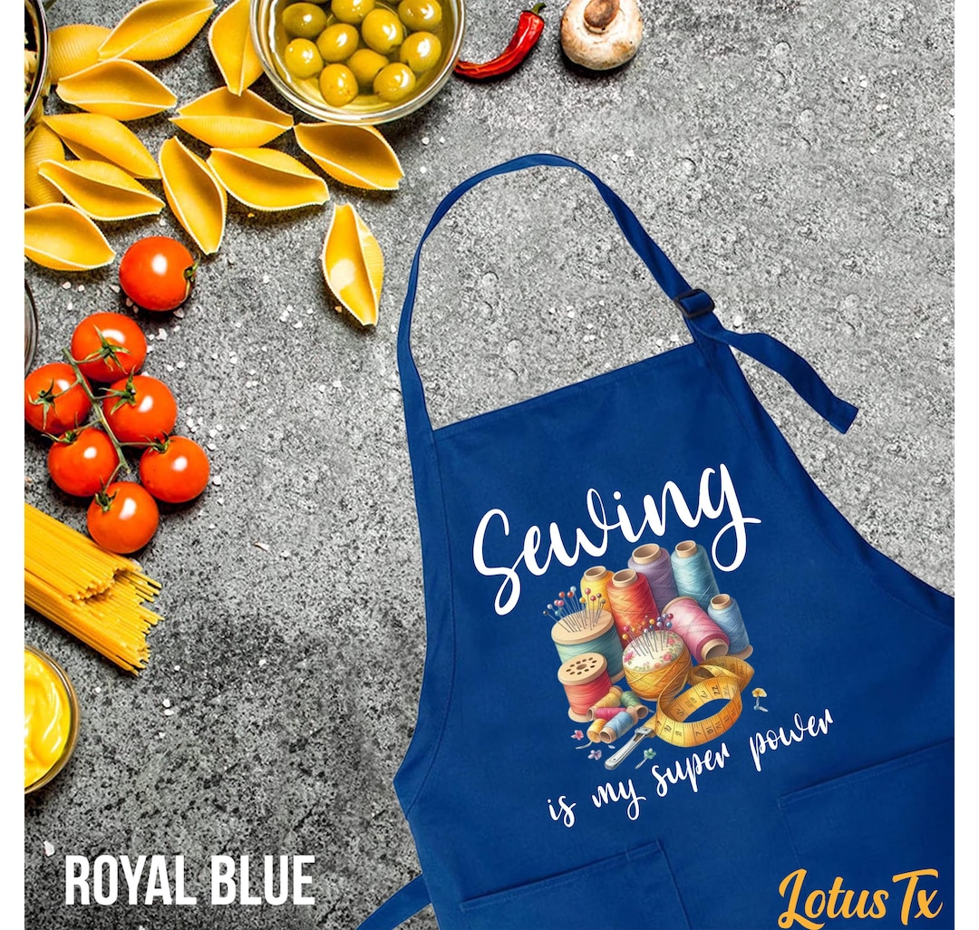 Sewing is My Super Power Apron, Custom Handmade Youth Apron, Sewing ...