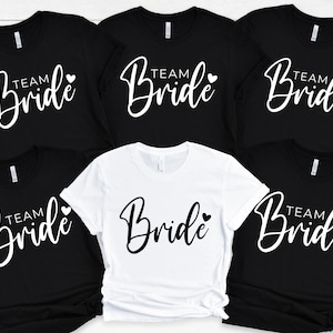 Team Bride Shirt, Bride Squad T-shirts, Bachelorette Party T-shirt ...
