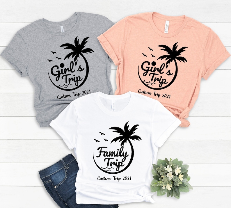 Custom Girls Trip Shirt Matching Friends Vacation Shirt - Etsy