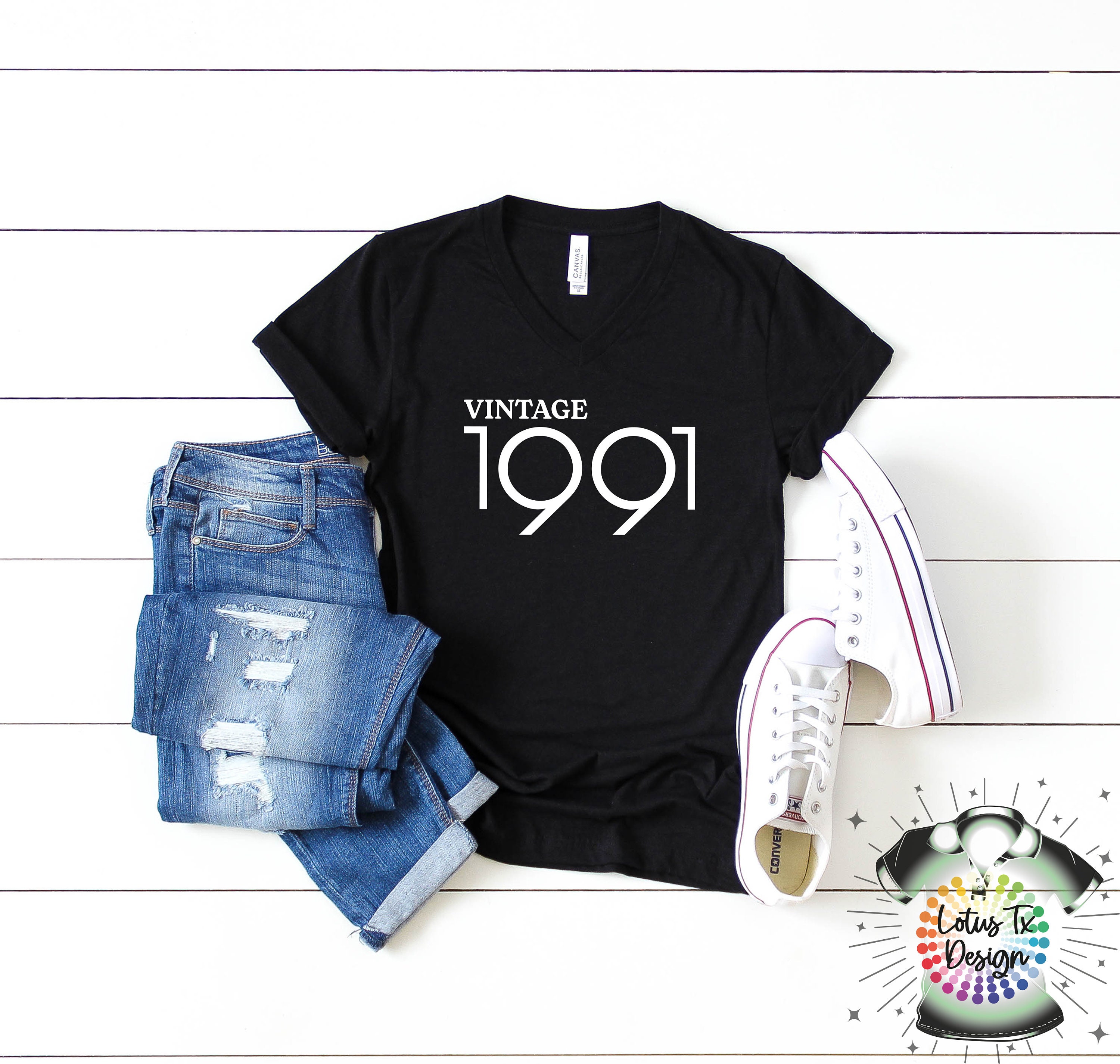 Vintage 1991 Retro T-Shirt Est 1991 Shirt Thirtieth Birthday | Etsy