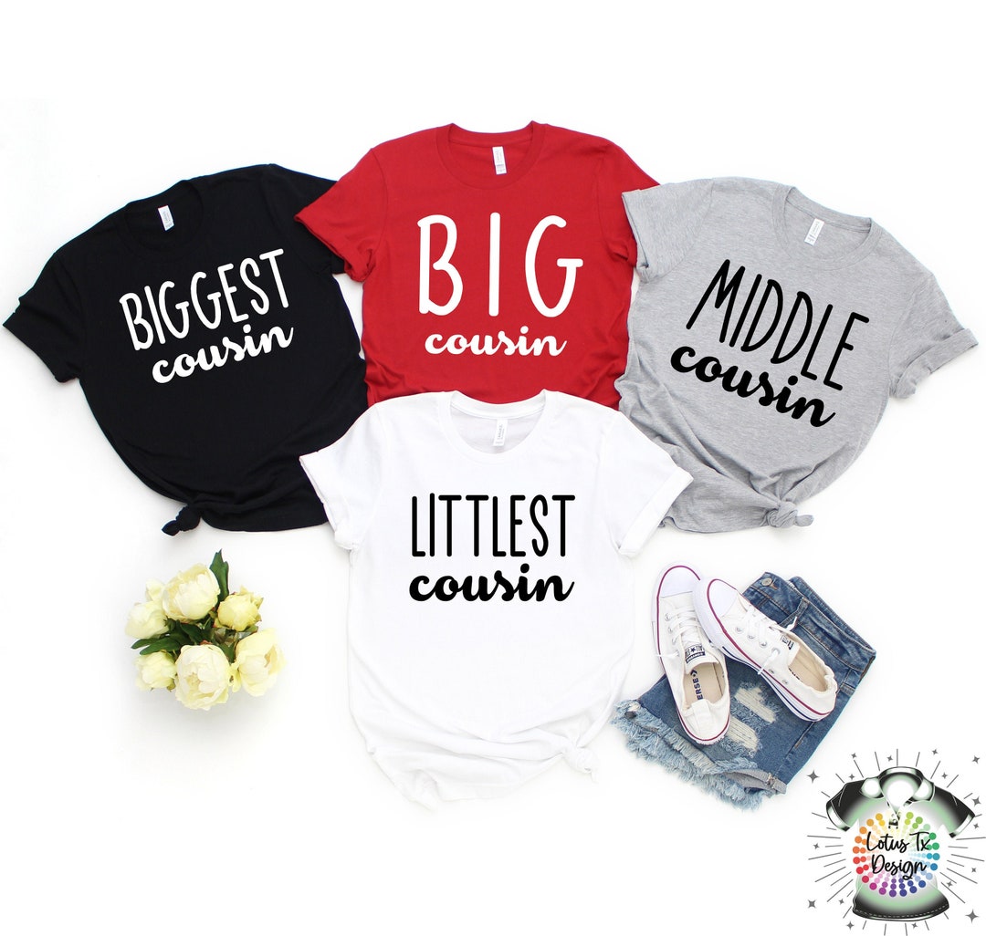 Cousin Crew Thanksgiving Shirt-big Cousin Shirt-little Cousin-littlest Cousin-biggest Cousin ...