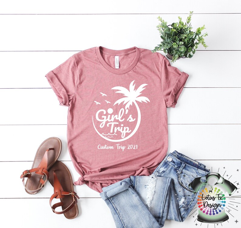 Custom Girls Trip Shirt Matching Friends Vacation Shirt - Etsy