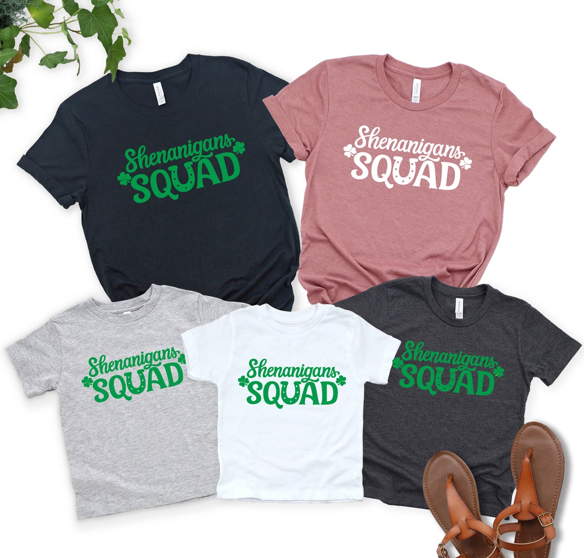 Shenanigans Squad Shirt St Matching Patricks Day Shirts - Etsy