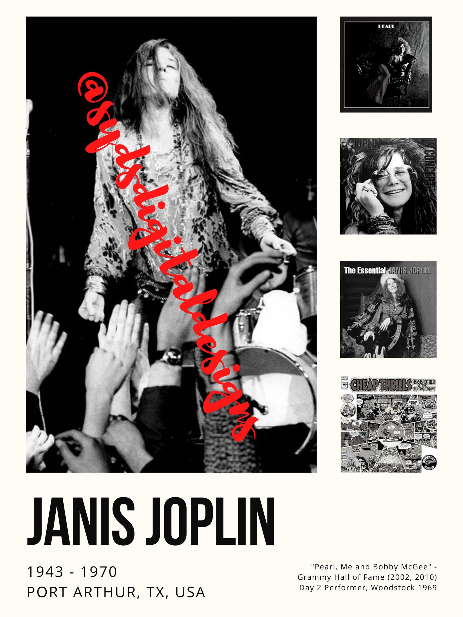 Classic Female Rockers Poster Collection - Etsy