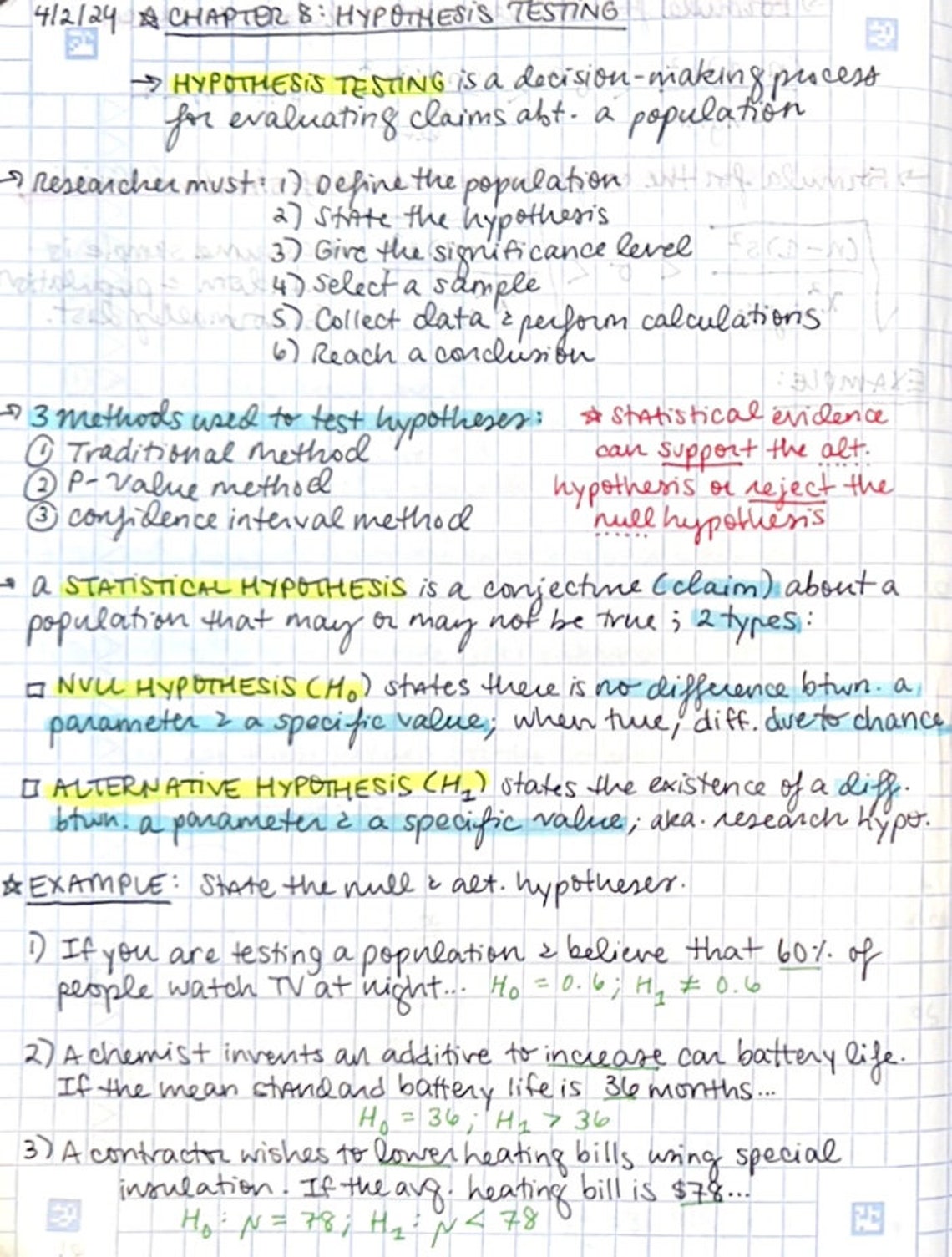 AP Statistics Notes (80 Pages) - Etsy