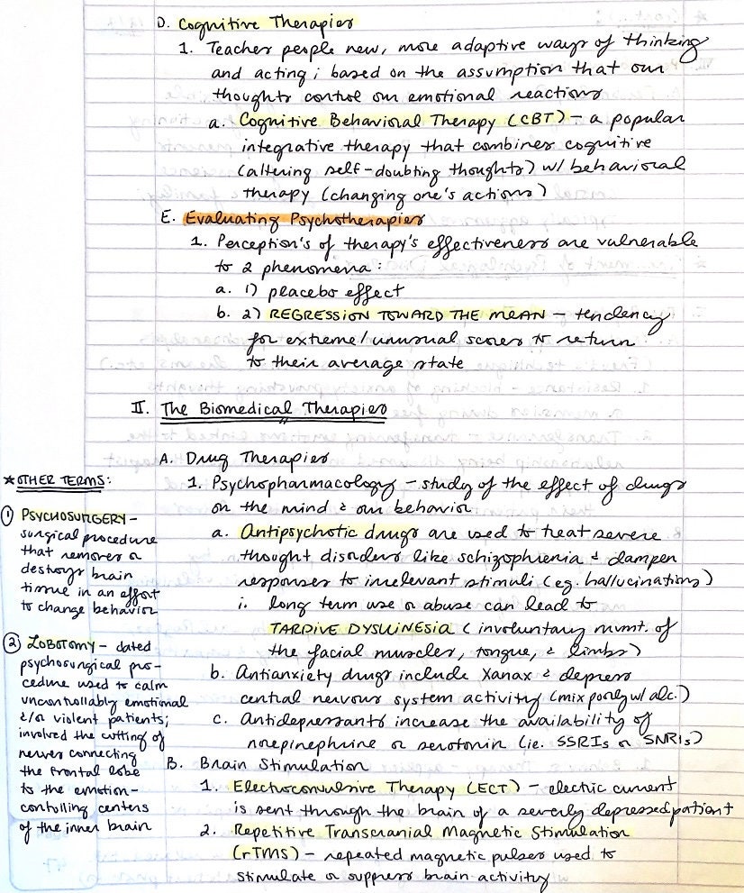 AP Psychology Notes - Etsy