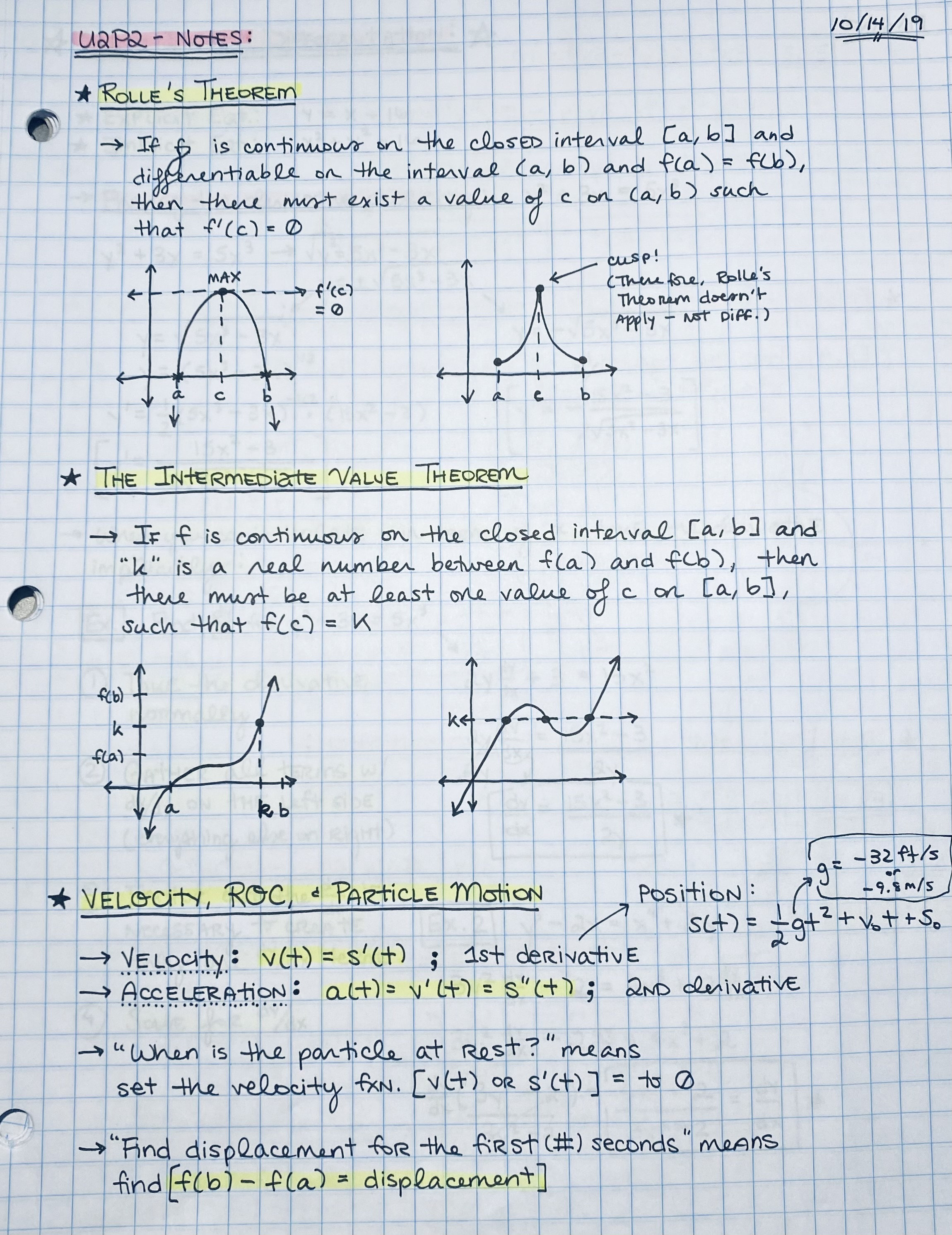 AP Calculus AB Notes With Practice Problems - Etsy Singapore