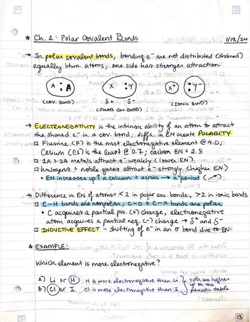 Organic Chemistry 1 Notes (100+ Pages With Practice Problems) - Etsy